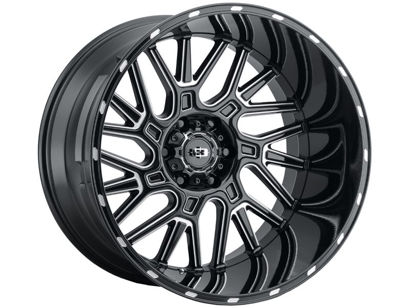 Vision Milled Gloss Black Brawl Wheel 404-20283GBMS-51 | RealTruck