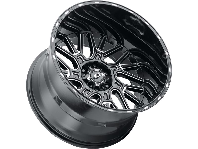 Vision Milled Gloss Black Brawl Wheel VWI-404-22283GBMS-51 | RealTruck