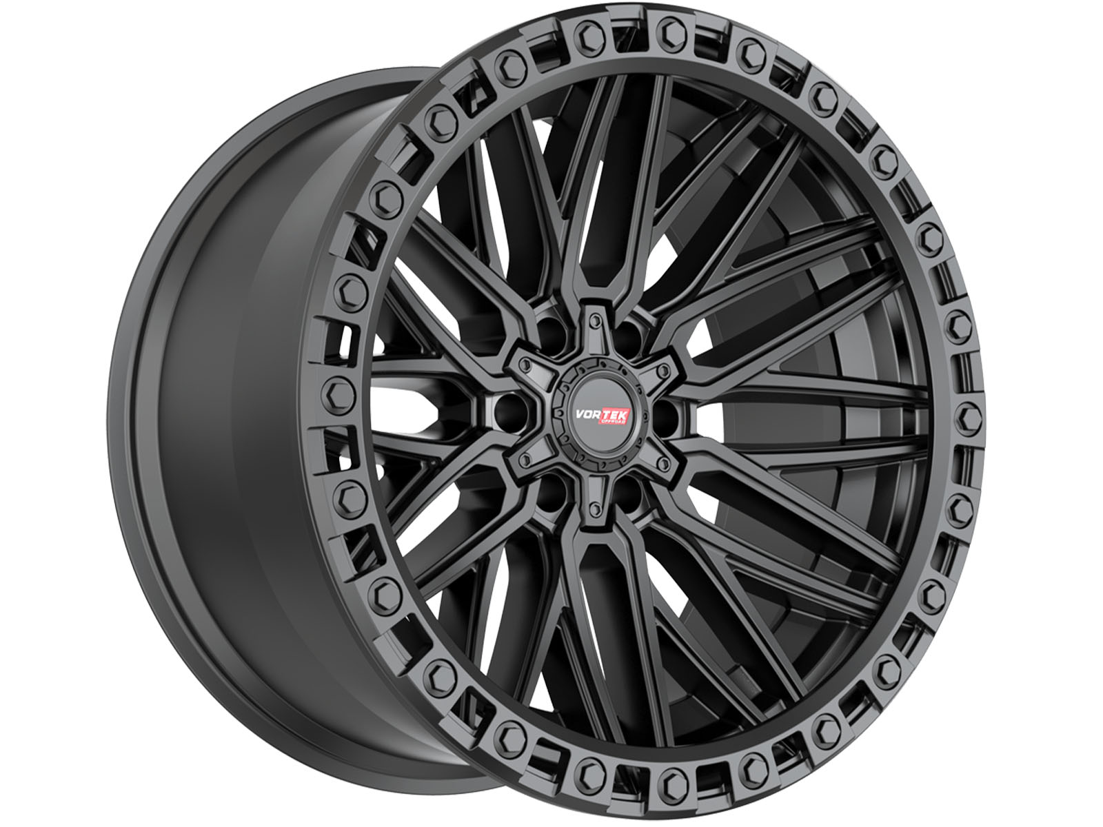 Vortek Matte Black VRT-608 Wheels | RealTruck