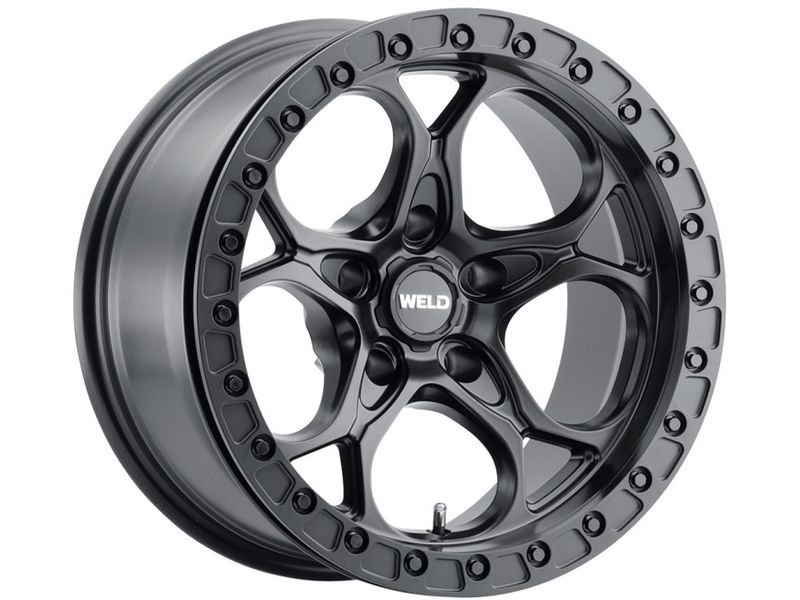 Weld Off-Road Matte Black Ledge Beadlock Wheels | RealTruck