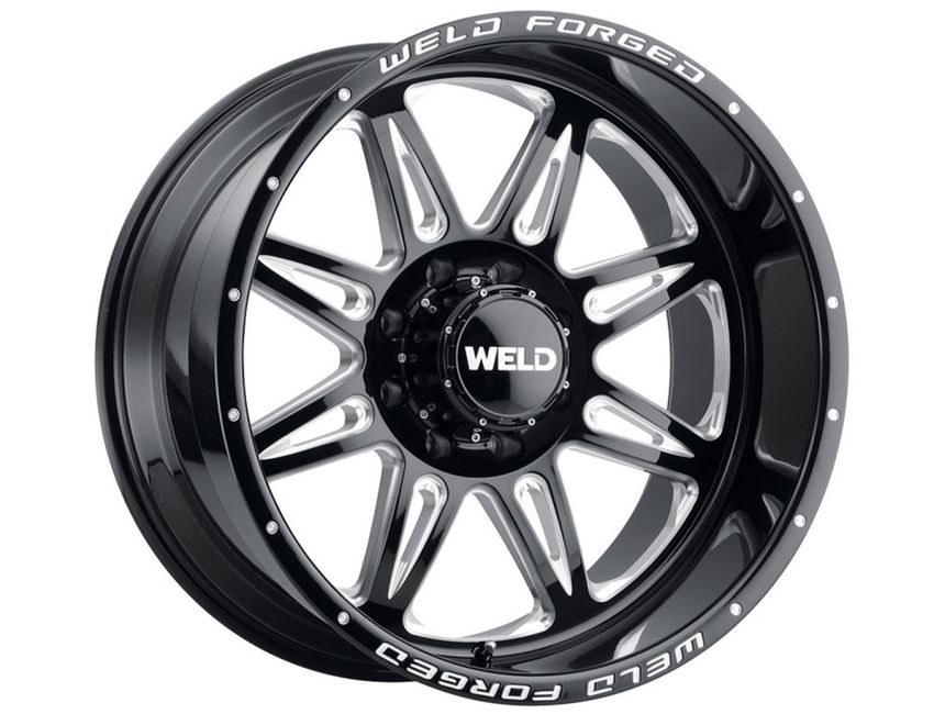 Weld Forged Milled Gloss Black Cheyenne Eight XT Wheel W80222017BBA ...