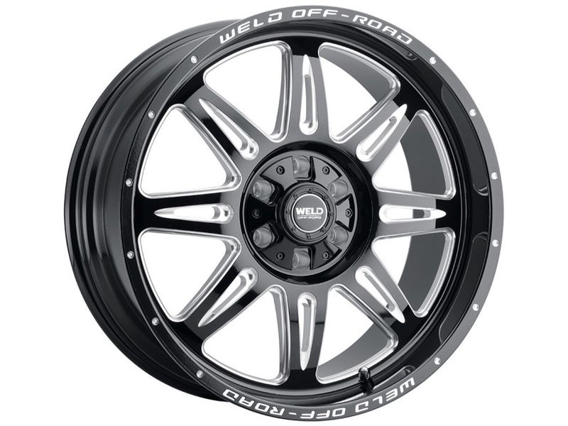 Weld Off-Road Milled Gloss Black Cheyenne Wheel W13200026475 | RealTruck