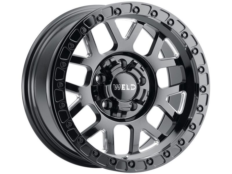 Weld Off-Road Milled Gloss Black Cinch Beadlock Wheels | RealTruck
