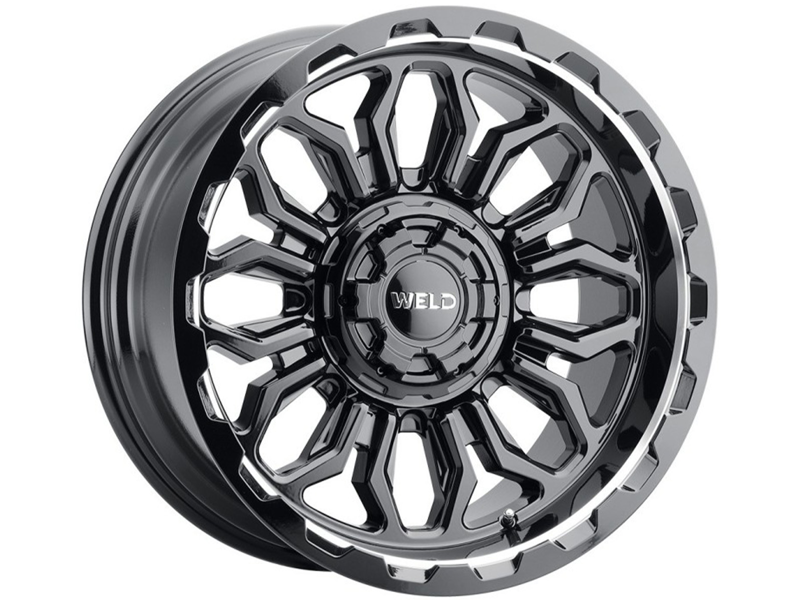 Weld Off-Road Milled Gloss Black Flare Wheel W13909018575 | RealTruck