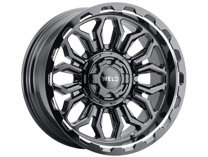 Weld Off-Road Milled Gloss Black Flare Wheels | RealTruck