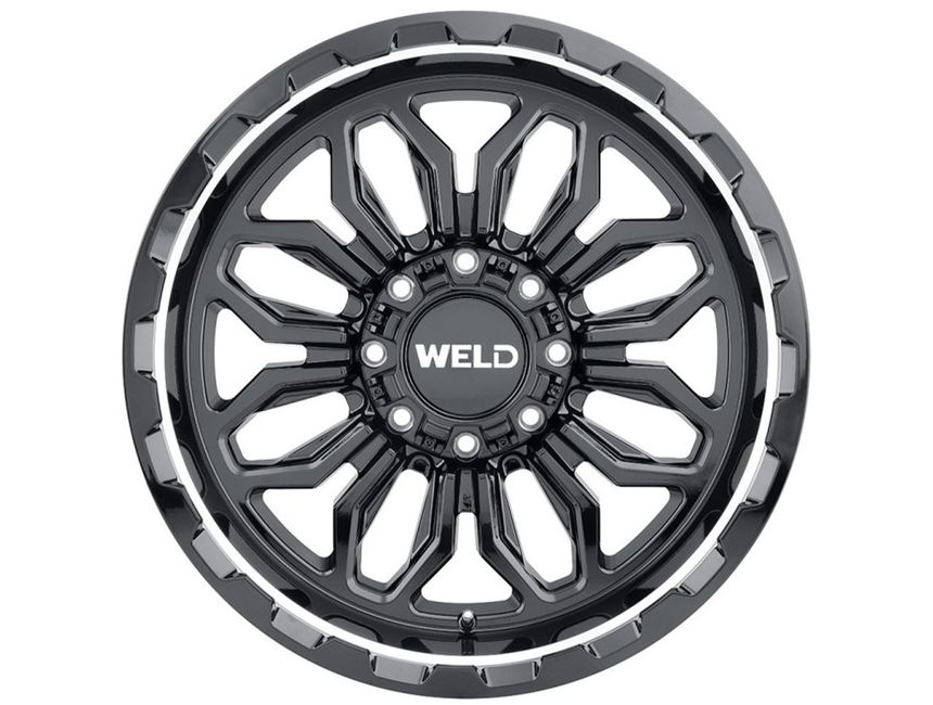 Weld Off-Road Milled Gloss Black Flare Wheels | RealTruck