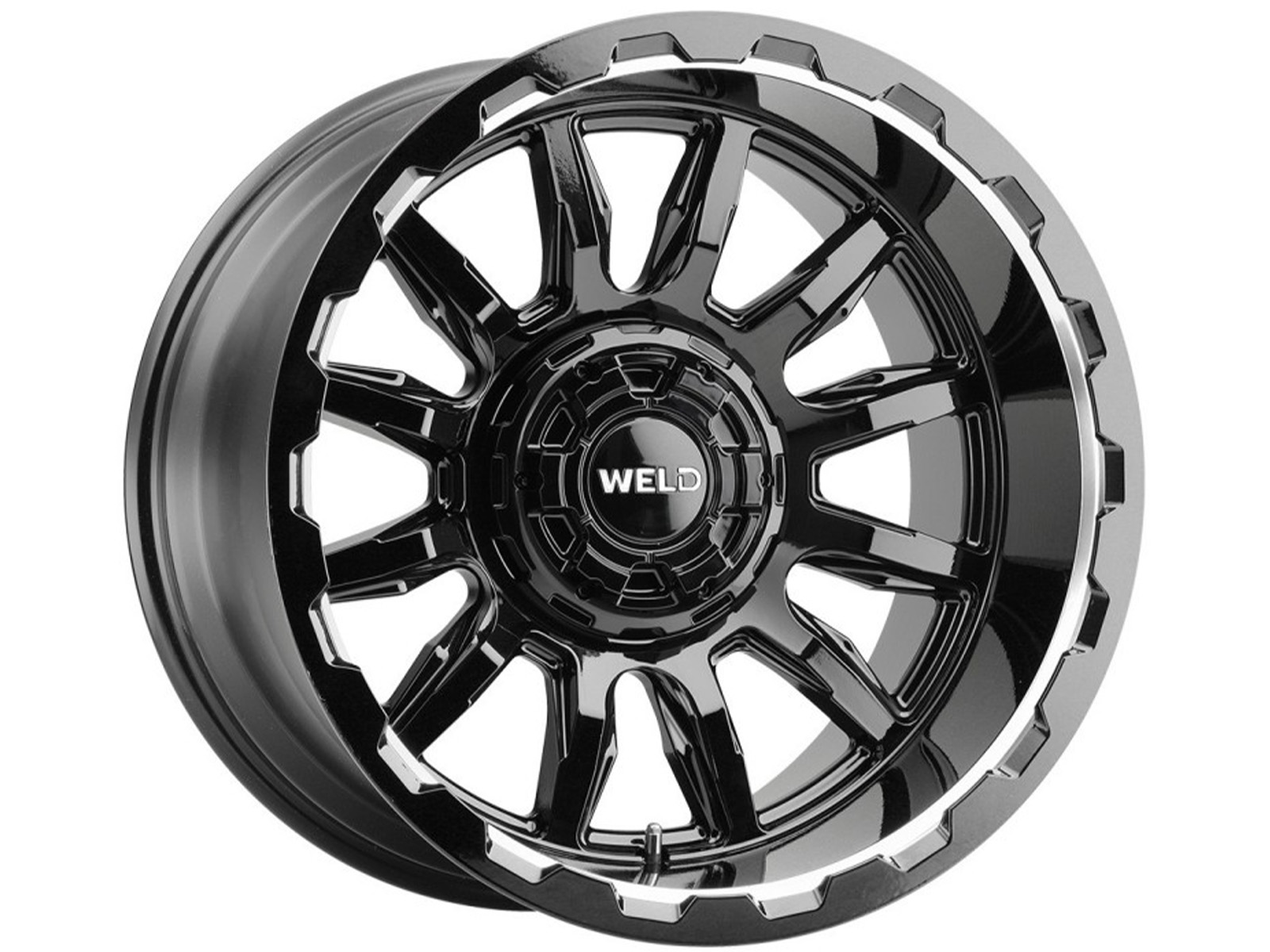 Weld Off-Road Milled Gloss Black Gauntlet Wheels | RealTruck
