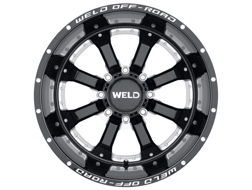 Weld Off-Road Milled Gloss Black Granada Eight Wheel MWC-W12509082500 ...