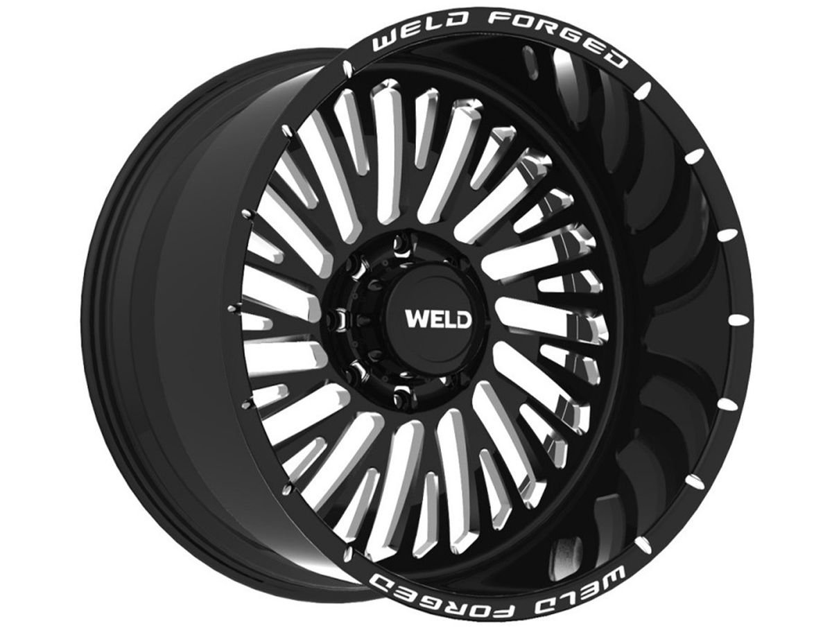 Weld Forged Milled Gloss Black Jericho XT Wheel W81142082BAA | RealTruck