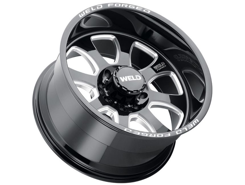 Weld Forged Milled Gloss Black Renegade XT Wheel W80702082BBA | RealTruck