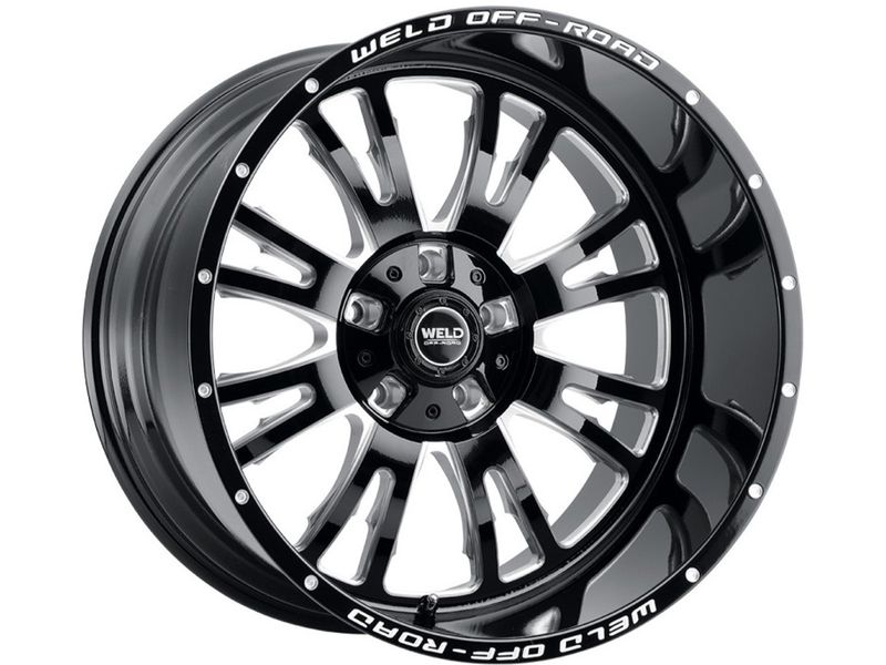 Weld Off-Road Milled Gloss Black Slingblade Wheels | RealTruck