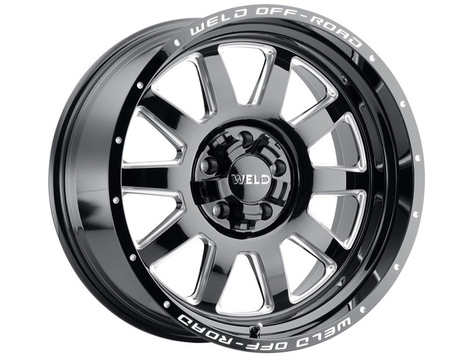 Weld Off-Road Milled Gloss Black Stealth Wheels | RealTruck