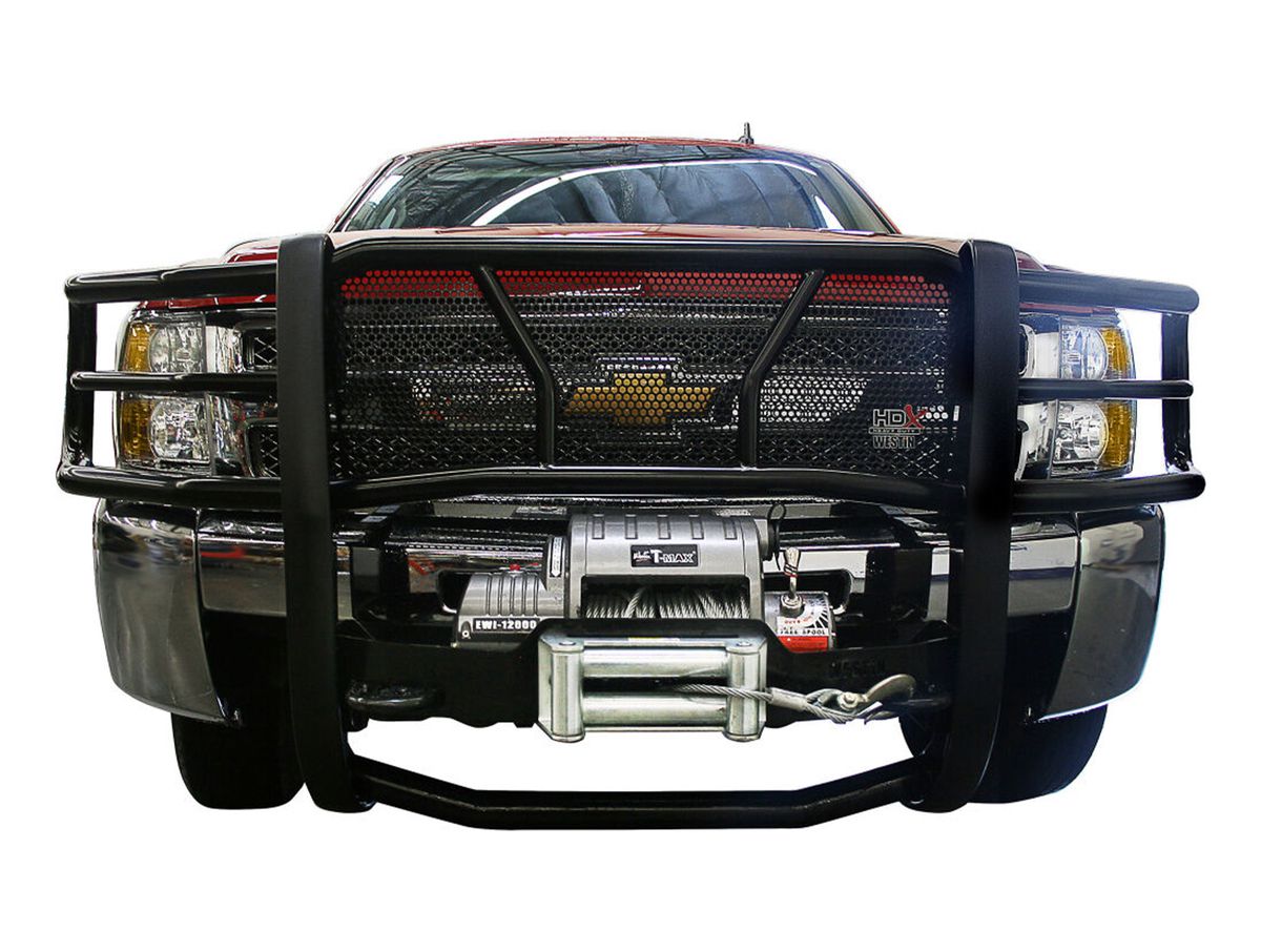 Westin HDX Winch Mount Black Grille Guard 57-92275 | RealTruck