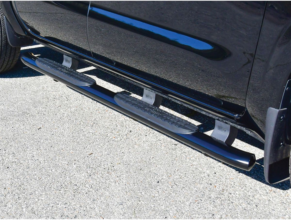 Westin Pro Traxx 4" Black Oval Nerf Bars 21-24215 | RealTruck