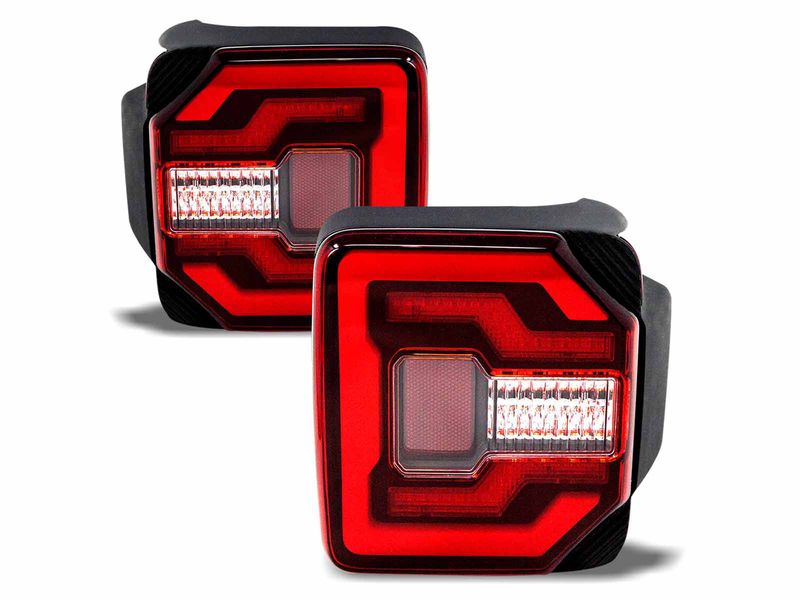 Renegade Sequential Red and Black LED Tail Lights CTRNG0650-BR-SQ ...