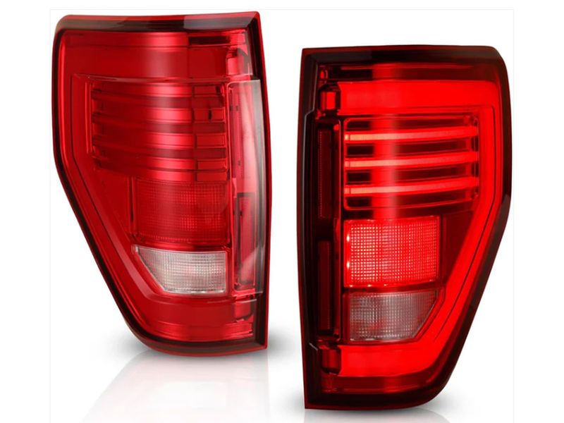 Winjet Sequential Red And Chrome LED Tail Lights | RealTruck