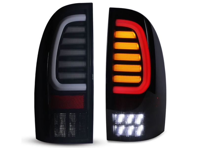 Winjet Sequential Smoked Black LED Taillights CTWJ-0736-BS-SQ | RealTruck