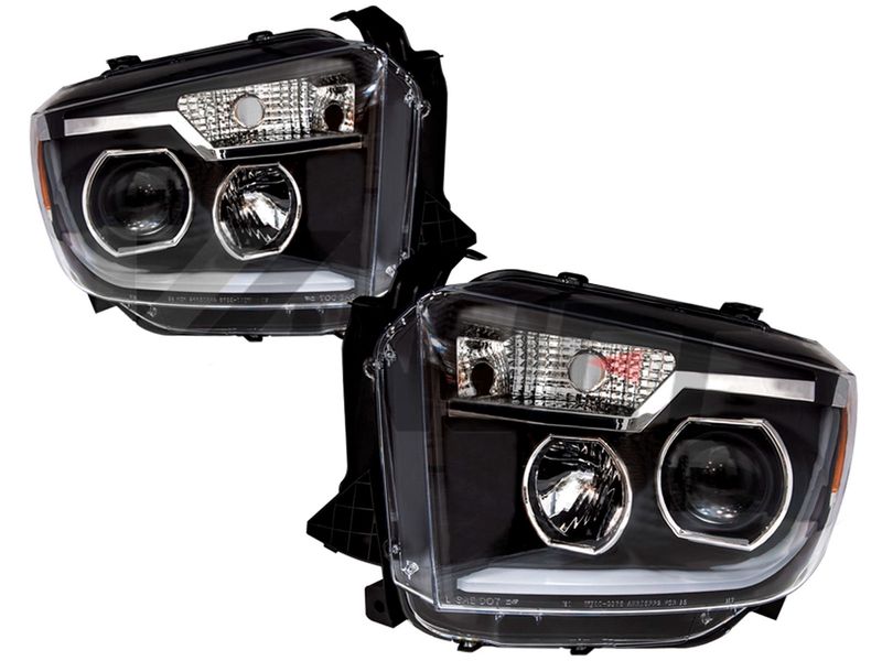Winjet Renegade Sequential LED DRL Projector Headlights RNGH0376-B-SQ ...