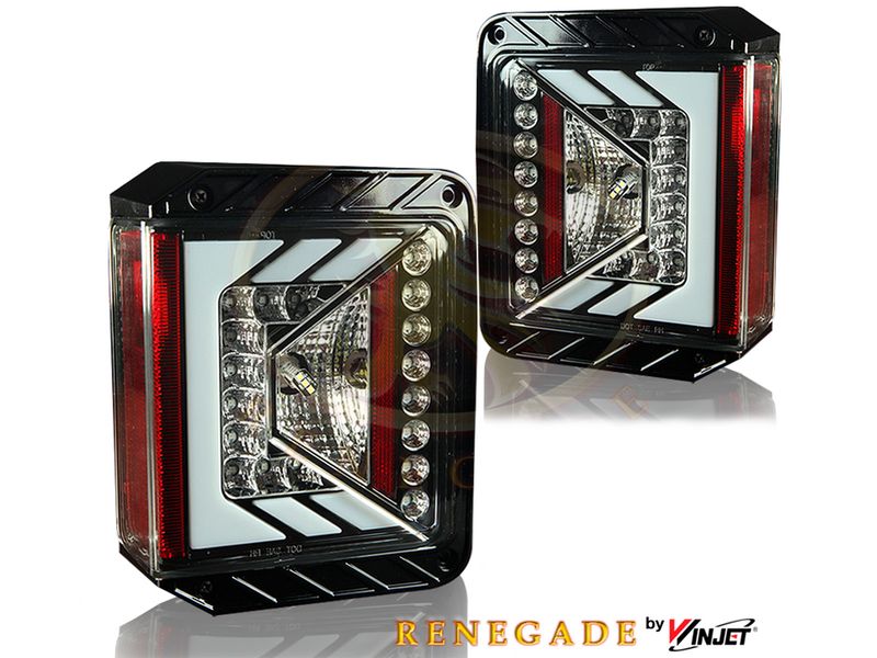 Winjet Renegade LED Tail Lights RNGT0490-GBC | RealTruck