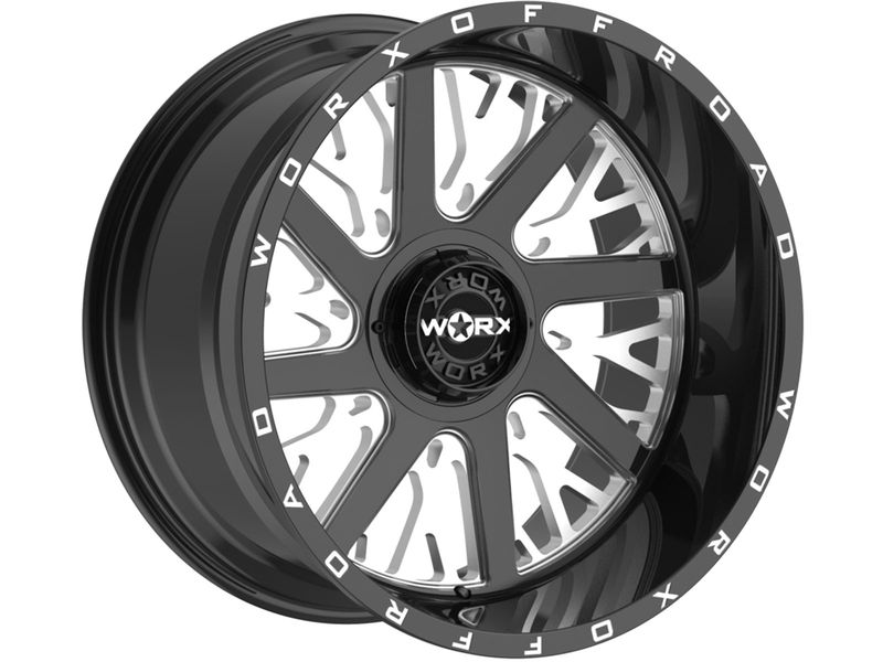 Worx Alloy Machined Gloss Black Overtime Wheels | RealTruck