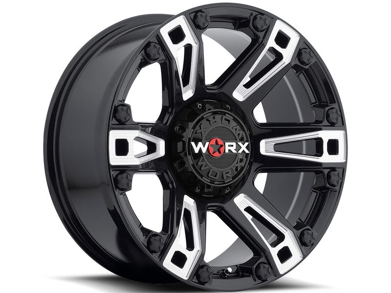 Worx Alloy Milled Gloss Black Beast Wheels | RealTruck