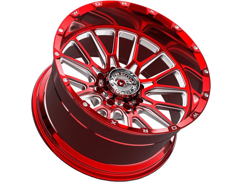 Worx Off-Road Forged Milled Red 818 Wheels | RealTruck