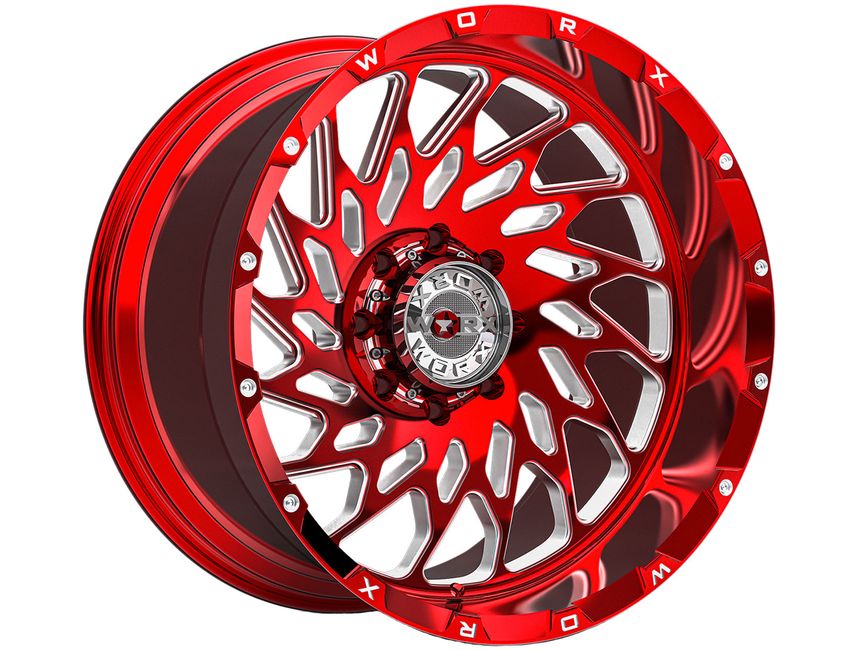 Worx Off-Road Forged Milled Red 820 Wheels | RealTruck