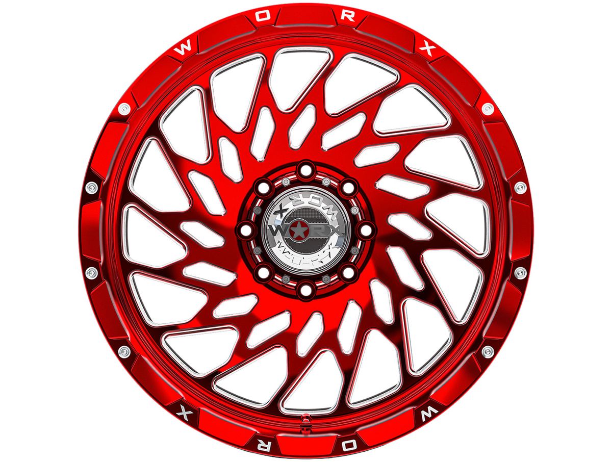 Worx Off-Road Forged Milled Red 820 Wheels | RealTruck