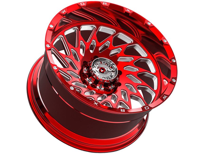 Worx Off-Road Forged Milled Red 820 Wheels | RealTruck