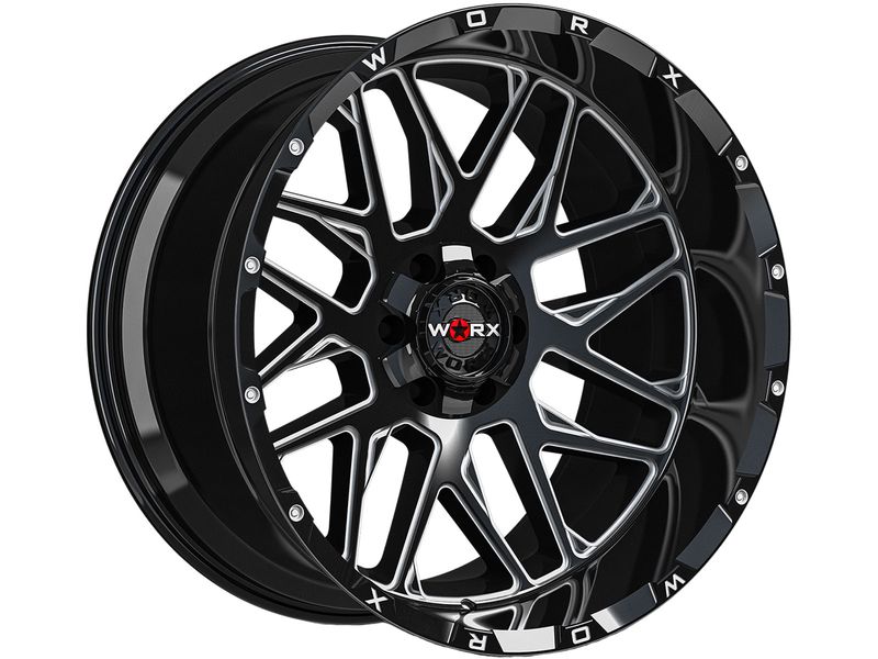 Worx Off-Road Milled Gloss Black 819 Wheels | RealTruck