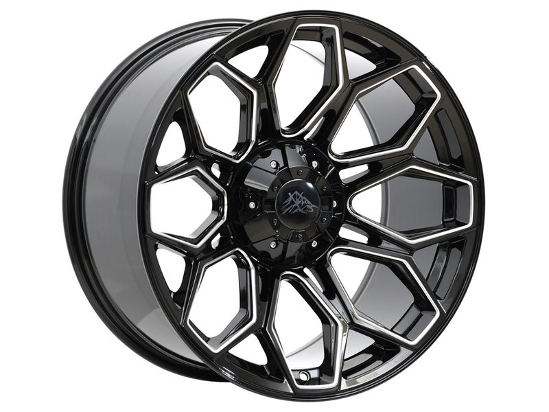 X Drive Milled Gloss Black Beast Wheels | RealTruck