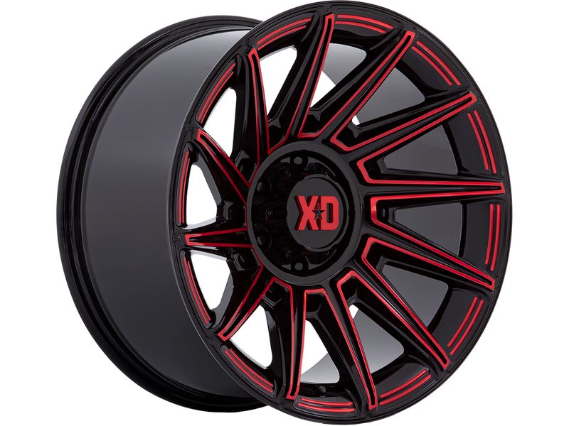 XD Black & Red XD867 Specter Wheels | RealTruck