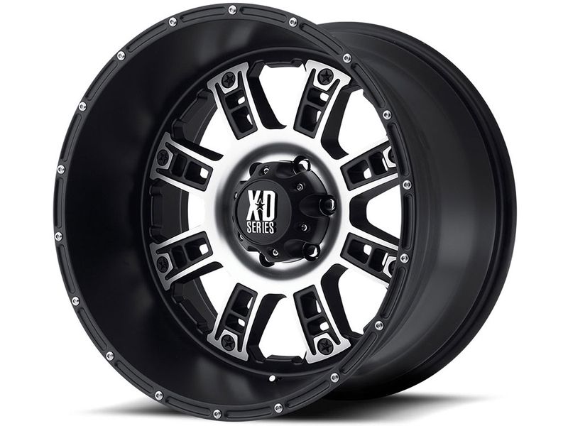XD Series Machined Matte Black Riot Wheels | RealTruck
