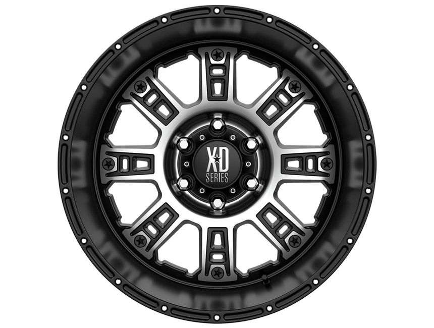 XD Series Machined Matte Black Riot Wheels | RealTruck