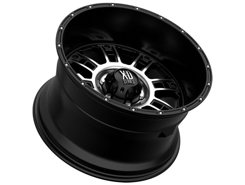 XD Series Machined Matte Black Riot Wheels | RealTruck