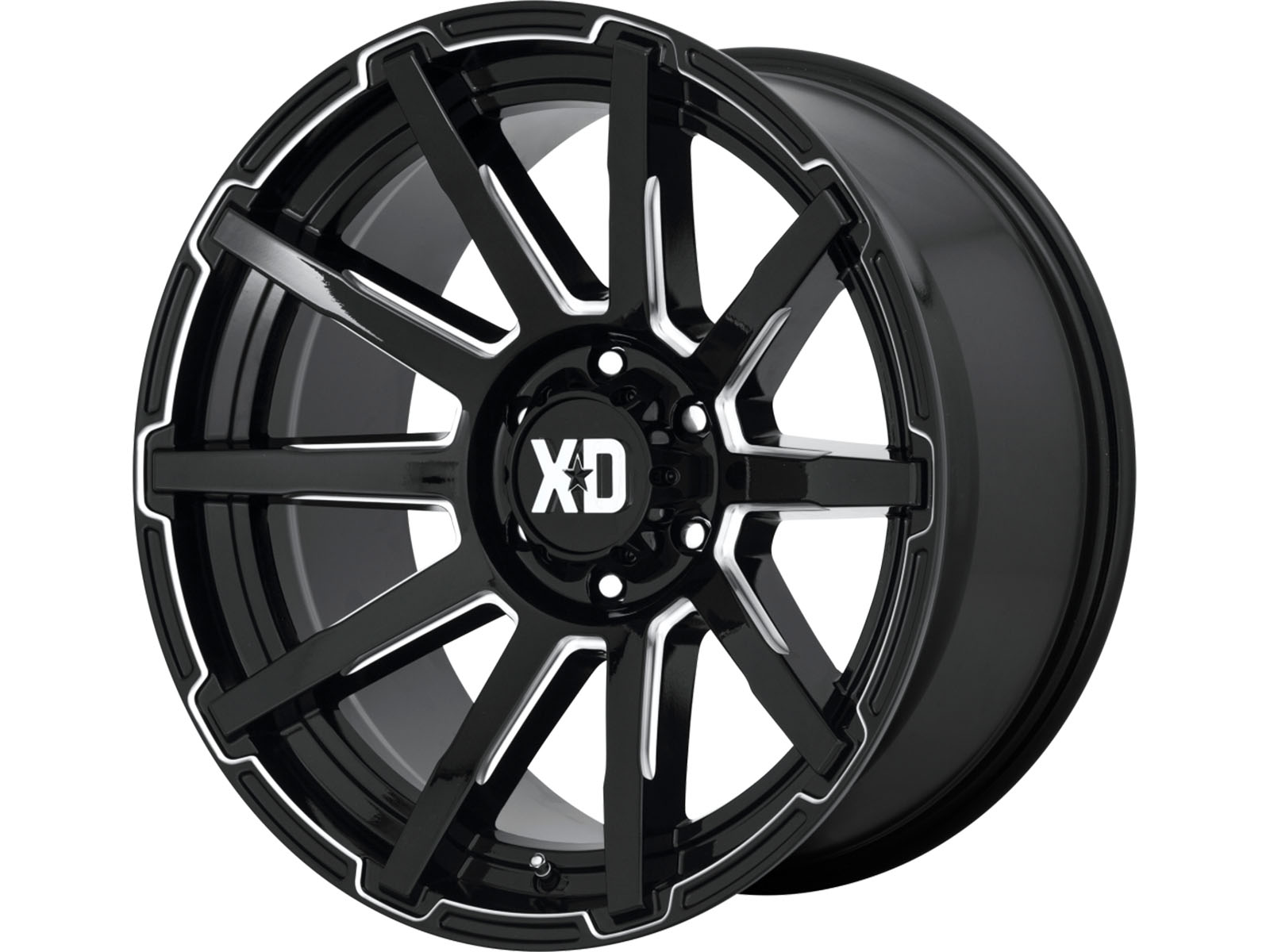 XD Series Milled Gloss Black XD847 Outbreak Wheel XD84721068312 | RealTruck
