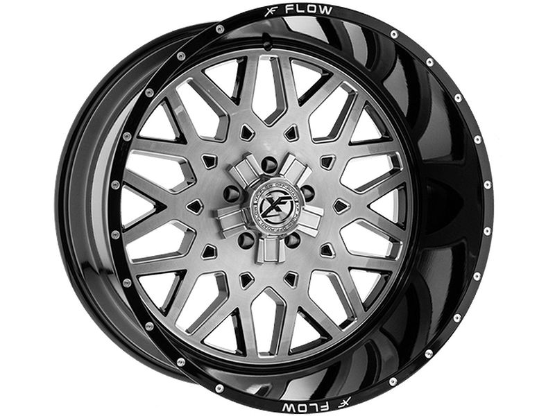 XF Flow Offroad Brushed & Black XFX-307 Wheel XFX-307201061351397 ...