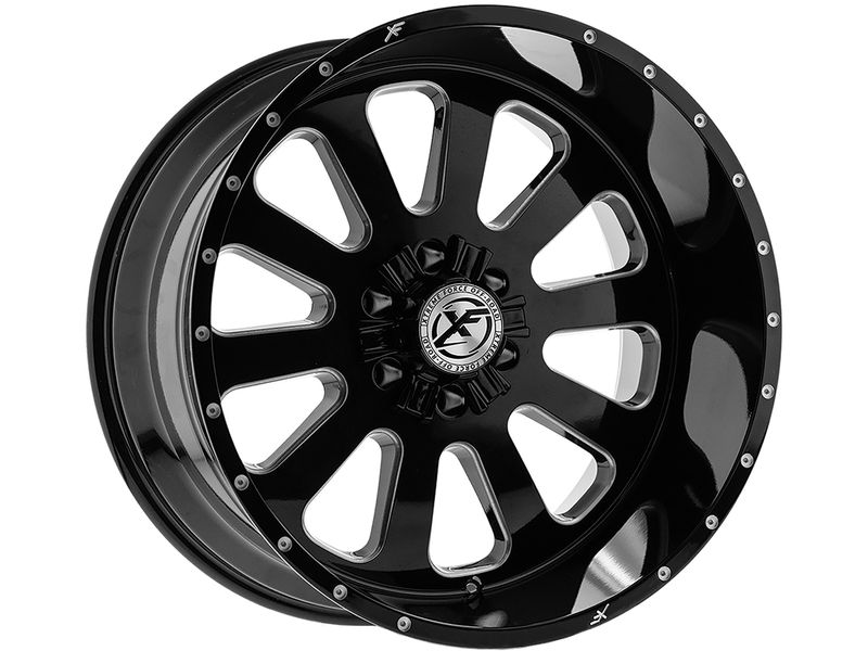 XF Offroad Forged Milled Gloss Black XFX-302 Wheel XFX-302241251271397 ...