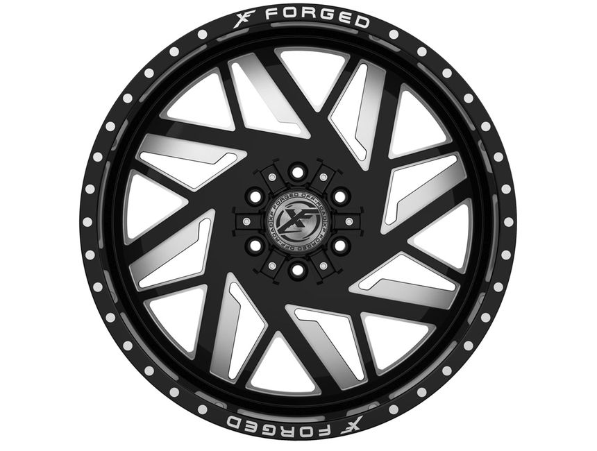 XF Offroad Forged Milled Gloss Black XFX-306 Wheel XFO-XFX ...