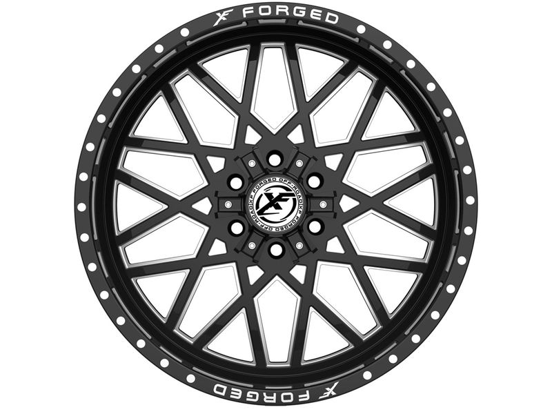 XF Offroad Forged Milled Gloss Black XFX-307 Wheels | RealTruck