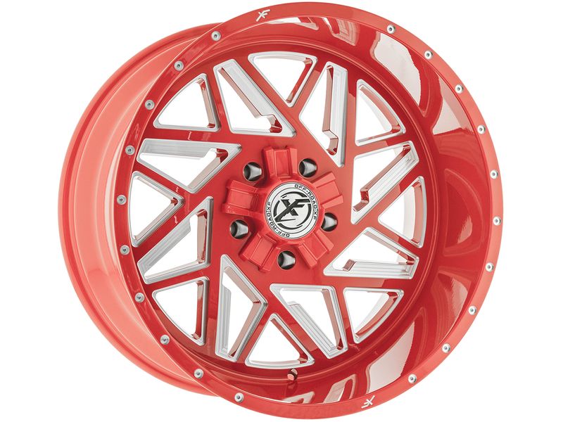 XF Offroad Forged Milled Red XFX-306 Wheels | RealTruck