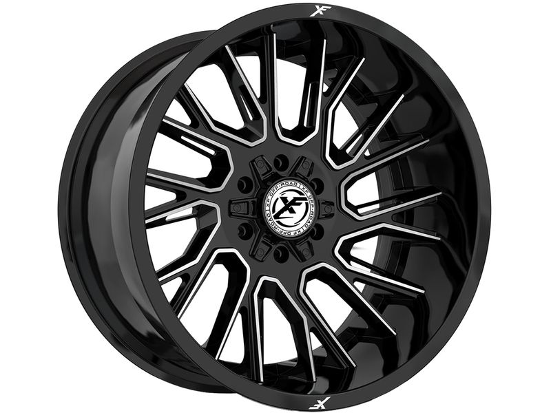 XF Offroad Milled Gloss Black XF-230 Wheel XF-230201051271397-12GBM ...