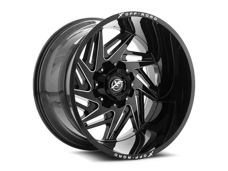 XF Offroad Milled Black XF-203 Wheels | RealTruck