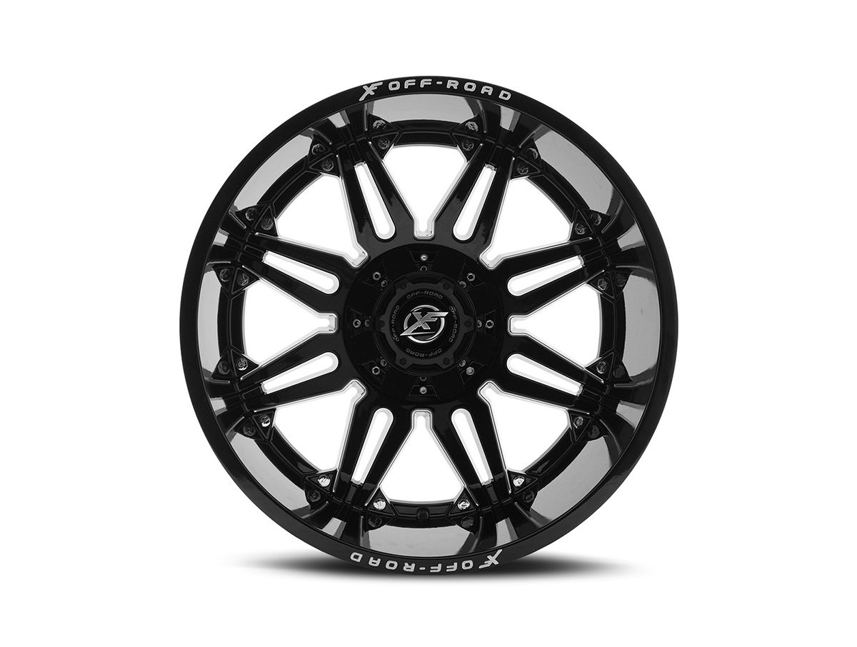 XF Offroad Milled Gloss Black XF-204 Wheel XF-204201081651170-24GBML ...