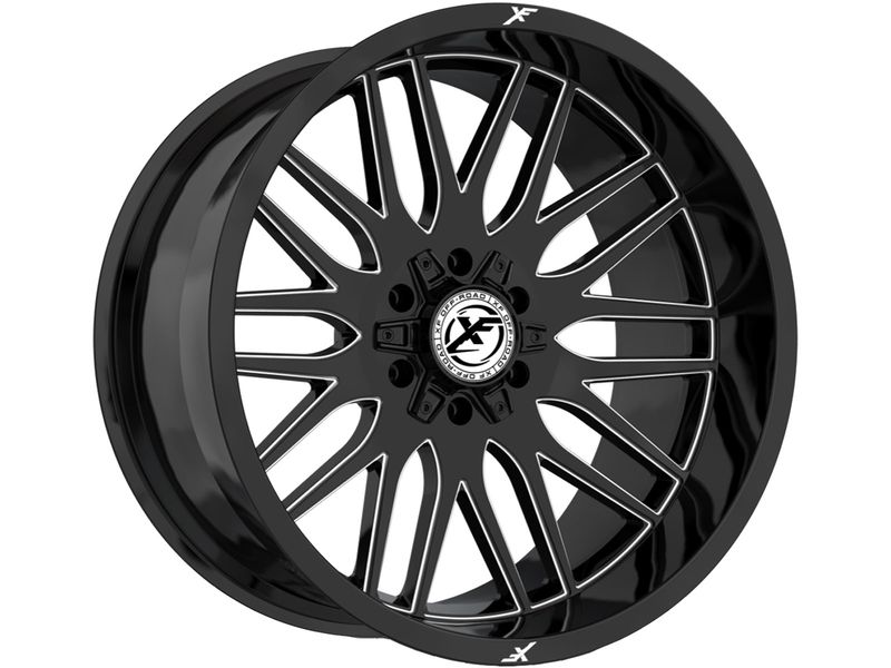 XF Offroad Milled Gloss Black XF-240 Wheel XF-240209061351397P0GBML ...