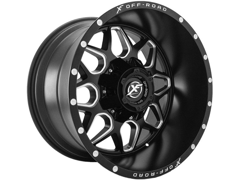 XF Offroad Milled Matte Black XF-202 Wheel XF-202221051397150-24MBM ...