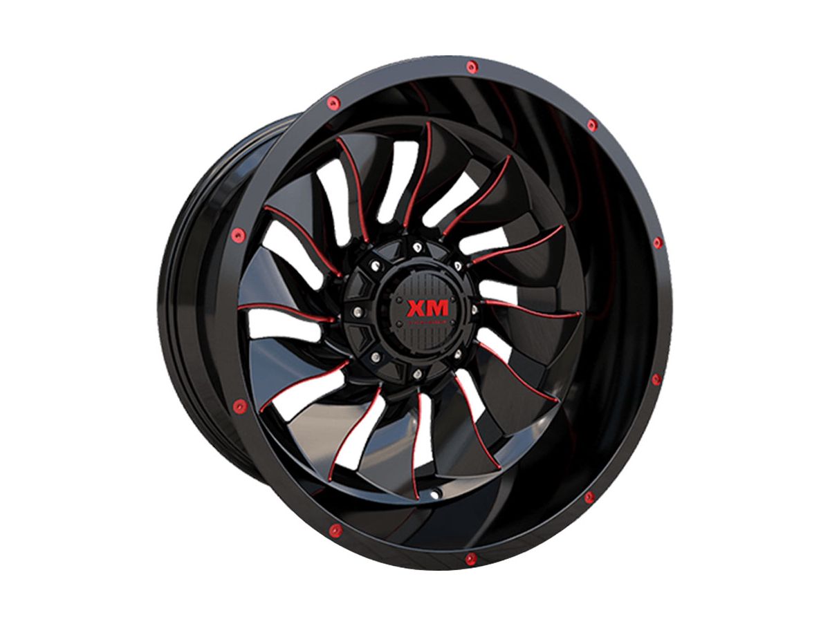 XM Offroad Black & Red XM-329 Wheels | RealTruck