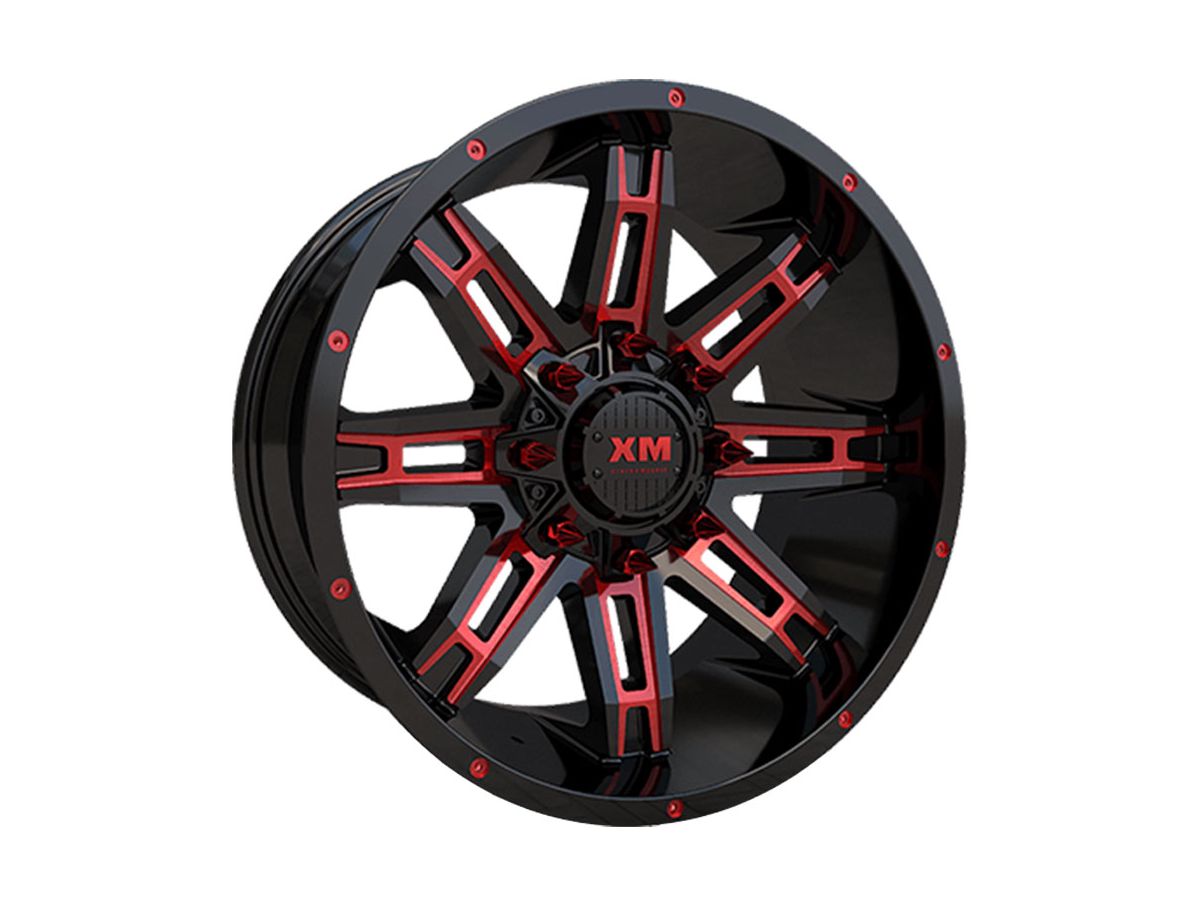 XM Offroad Black & Red XM-335 Wheel XM3352010513951500110GBRM | RealTruck