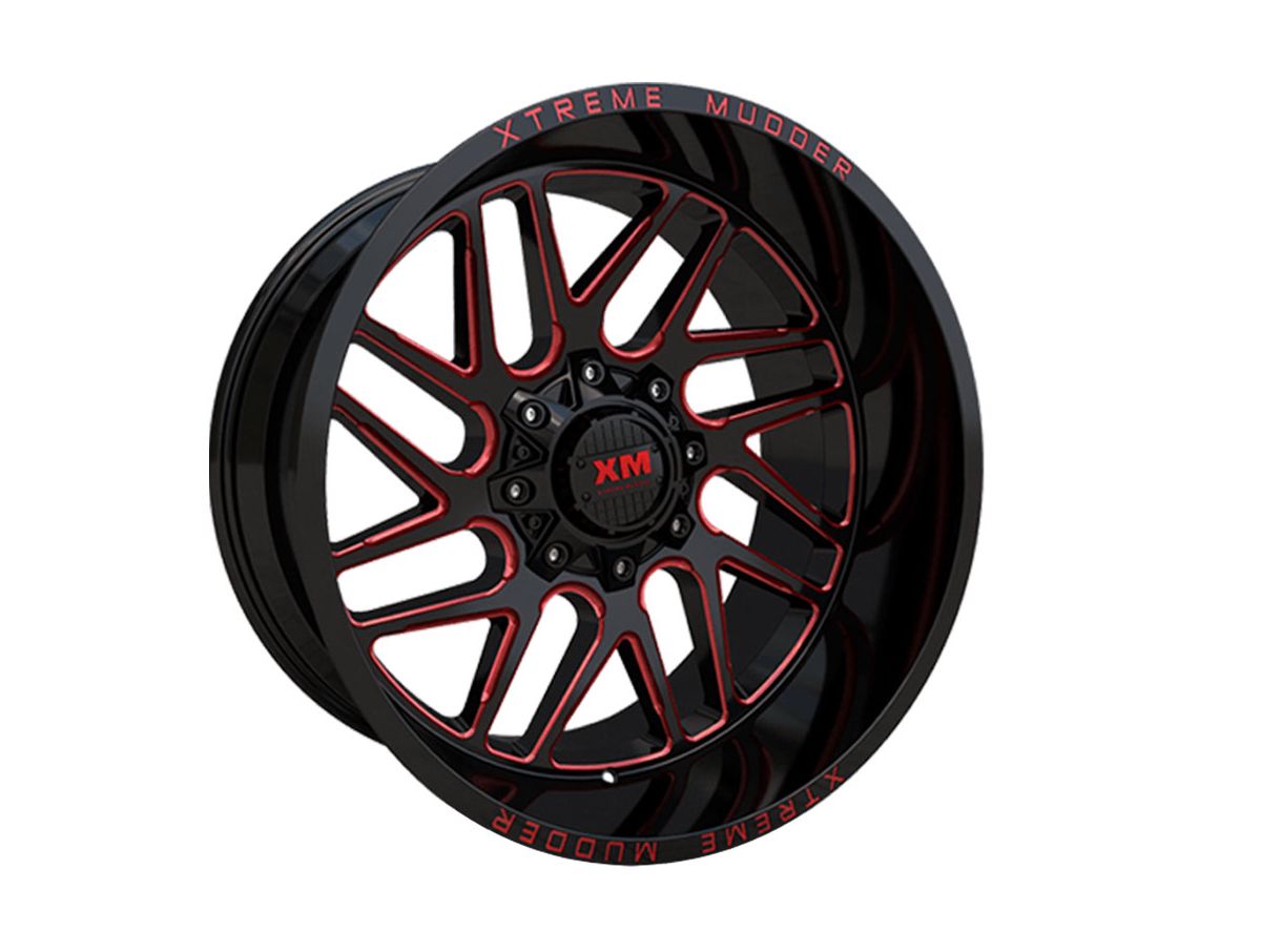 XM Offroad Black & Red XM-339 Wheel XM339201261356139-44106GBRM | RealTruck