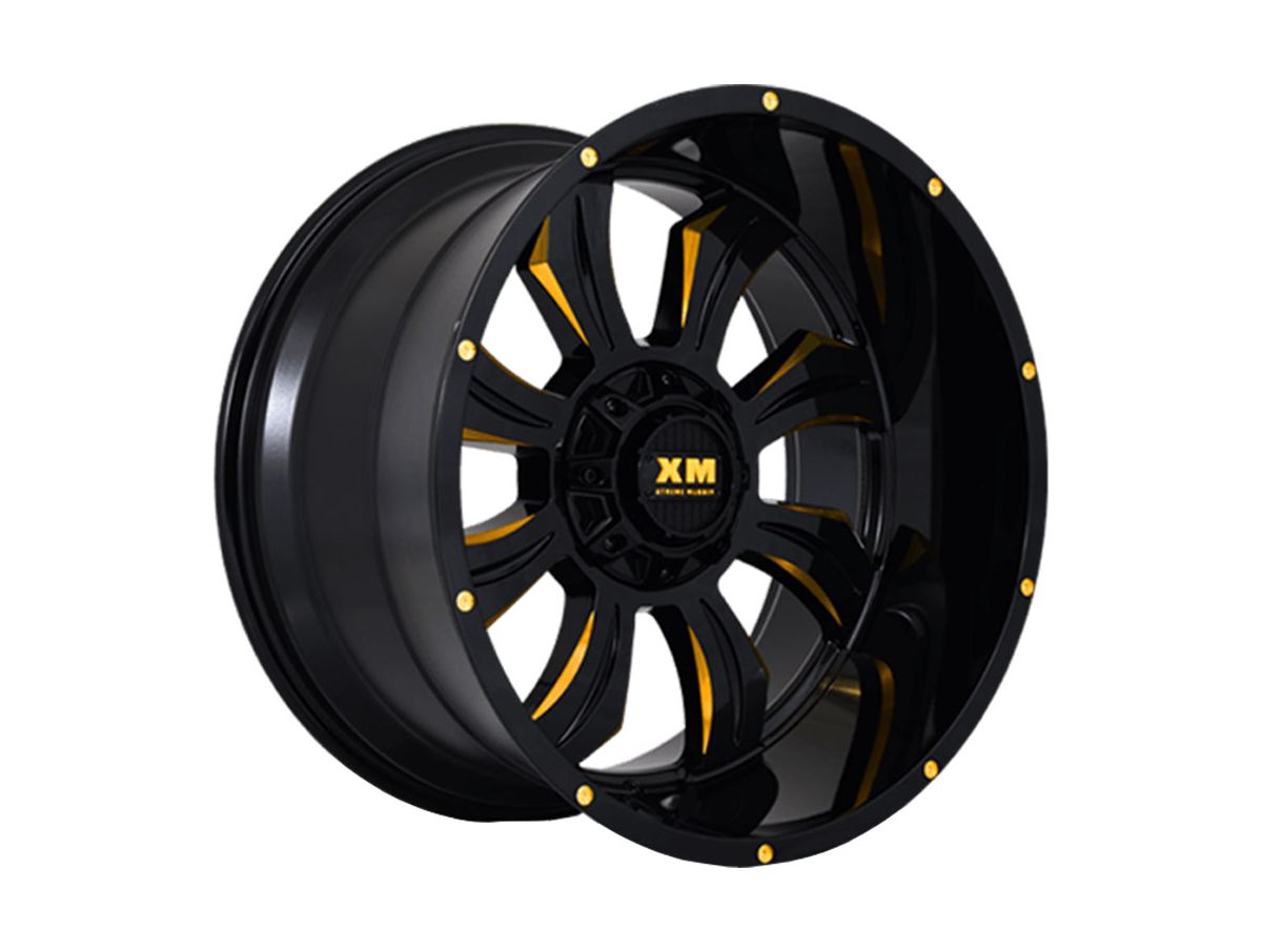 XM Offroad Black & Yellow XM-323 Wheel XM323221251155127-4478GBYM ...